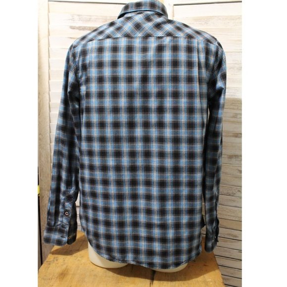 Merrell | Shirts | Merrell Blue White Plaid Flannel Shirt 54 | Poshmark